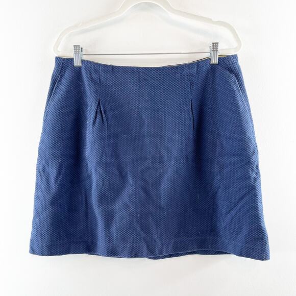 Boden | Skirts | Boden Lucy Textured Mini Skirt Navy Blue 2 | Poshmark